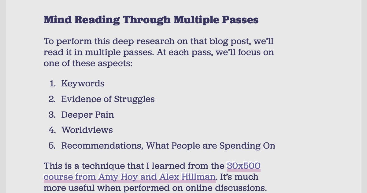 Mind-reading: Conducting Deep Research Using Multiple Passes | sharpen ...